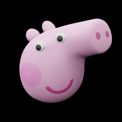 Peppa pig head